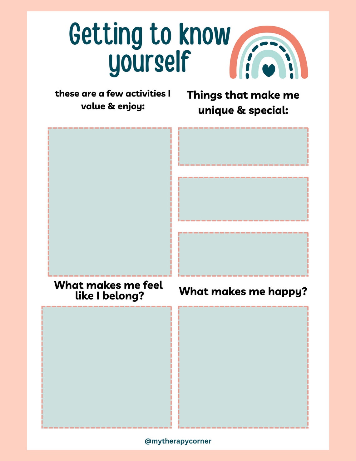 Self Esteem Therapy Resource Bundle, Confidence, Coping Skills, Mental ...