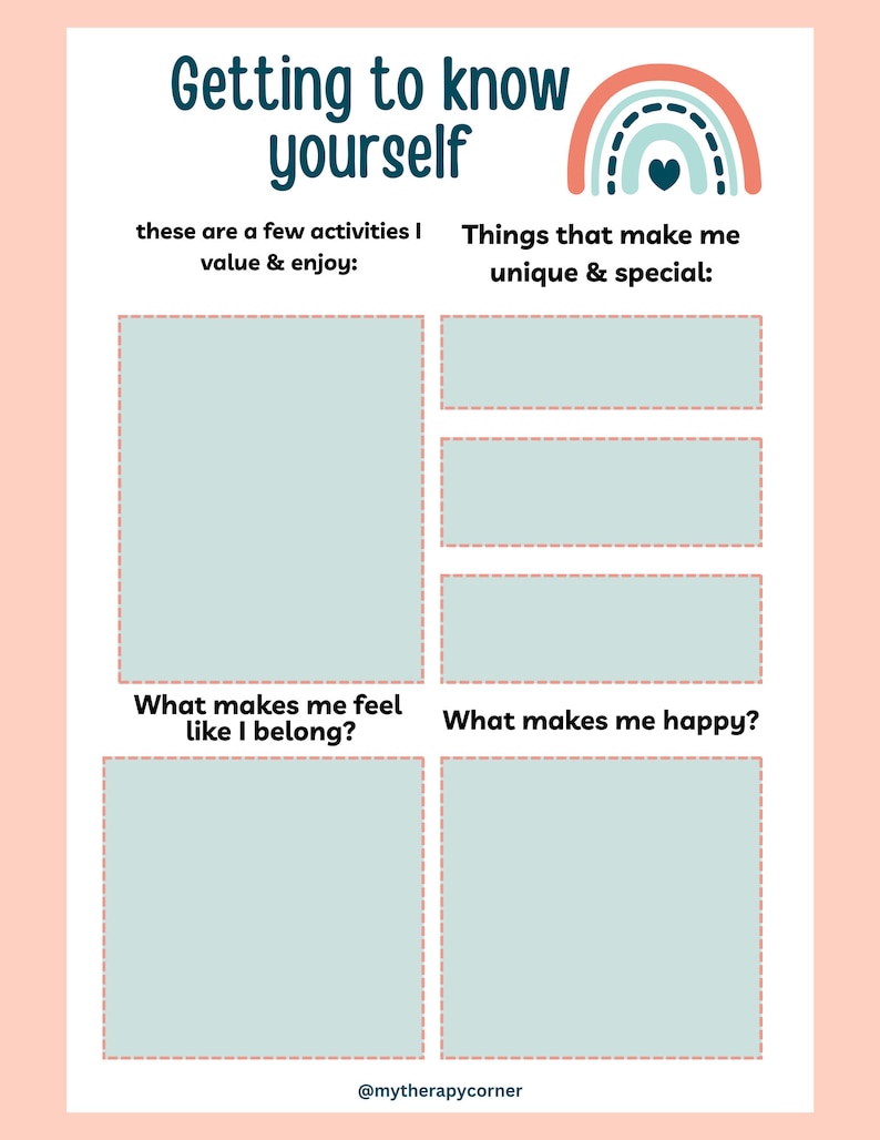 Self Esteem Therapy Resource Bundle, Confidence, Coping Skills, Mental ...