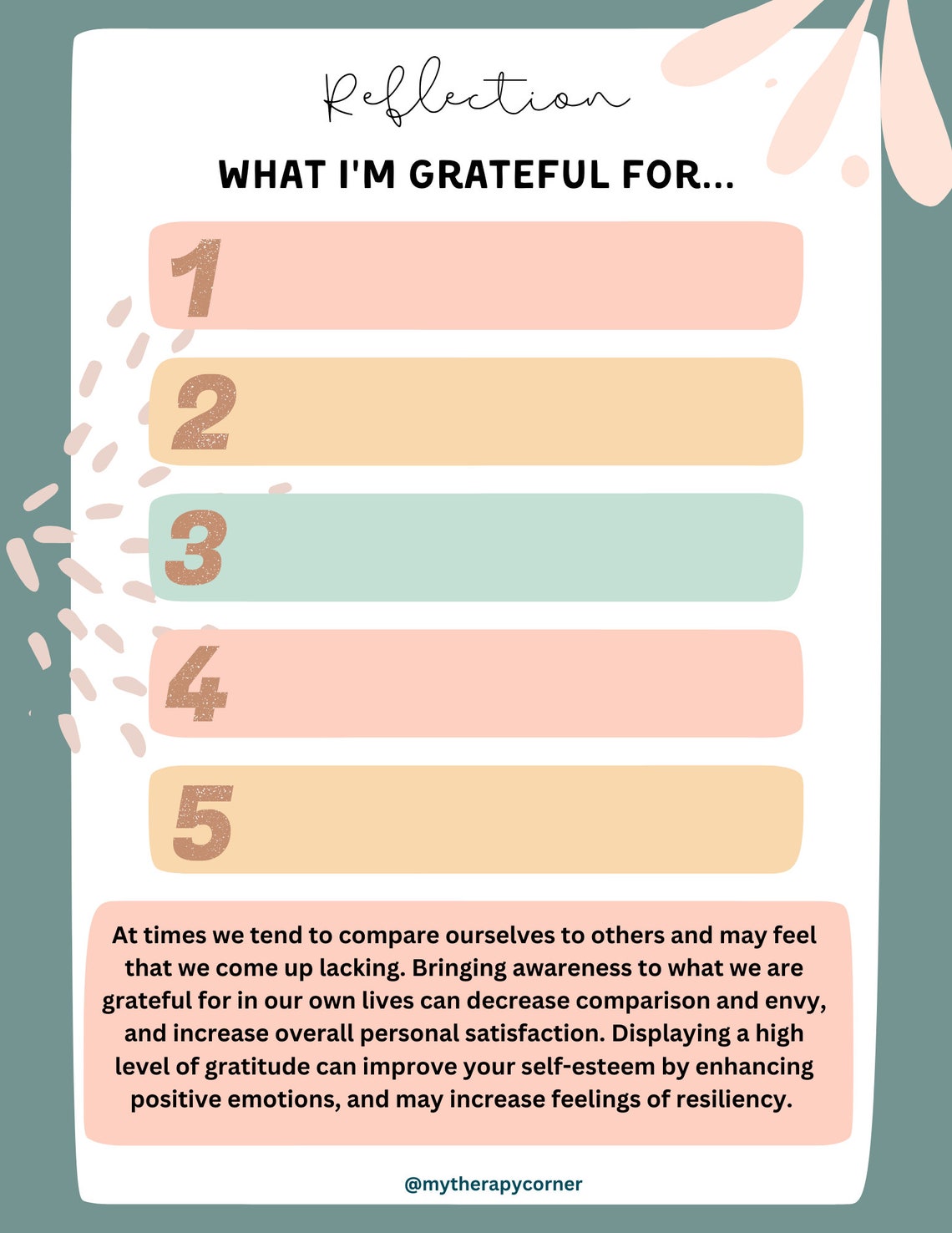 Self Esteem Therapy Resource Bundle, Confidence, Coping Skills, Mental ...