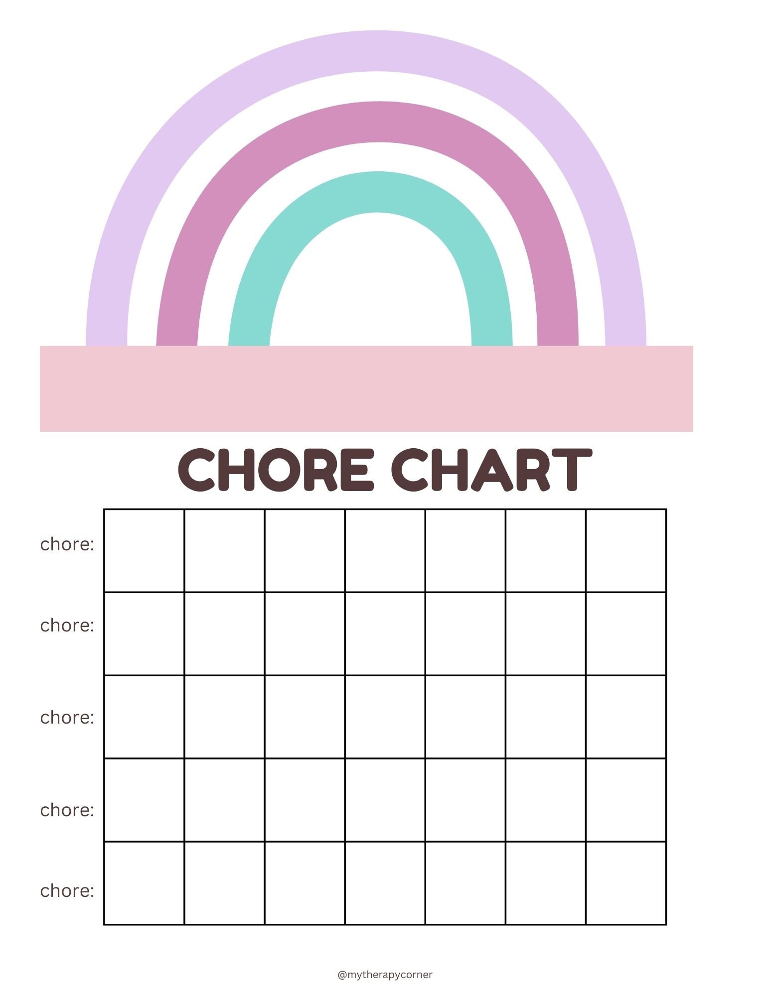 Kids Chore Chart, Chores, Reward Chart, Childrens Reward System ...