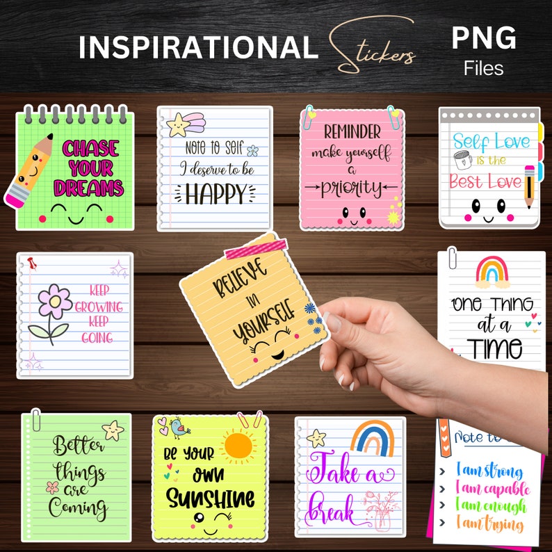 Inspirational Stickers Bundle - Etsy