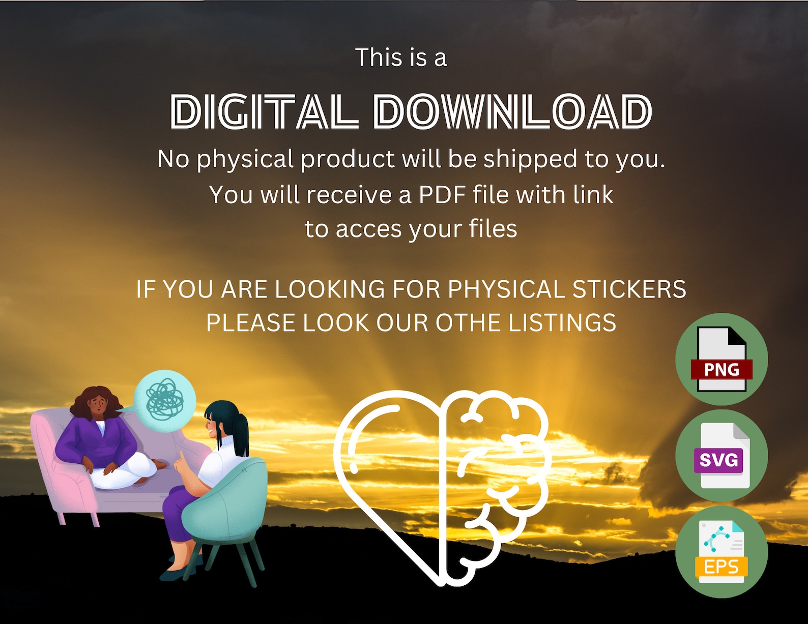 Retro Boho Mental Health Stickers Bundle - Etsy