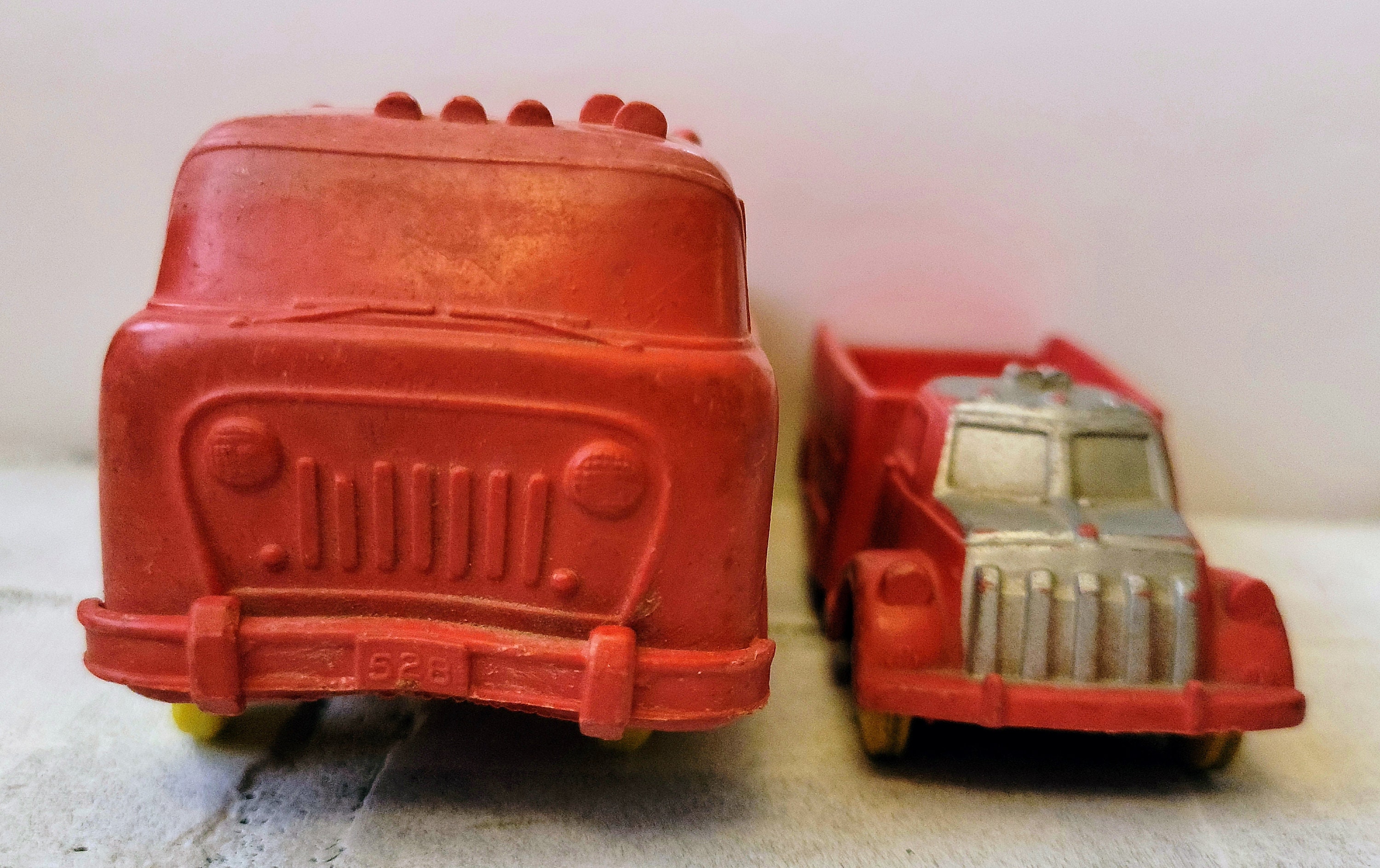 1950's Auburn Rubber Toy Co Red Trucks #508 & #528 - Etsy