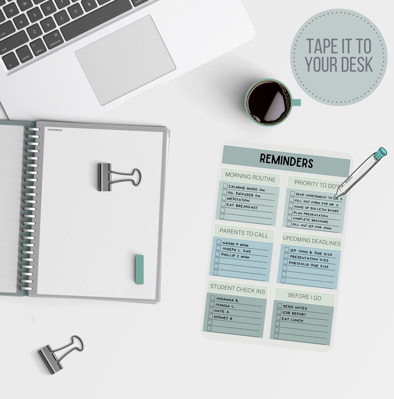 Desk Reminders Checklist Counselor Office Decor Template - Etsy