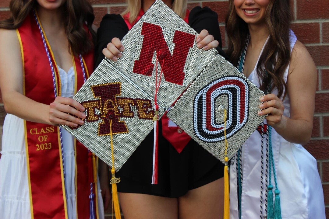 Custom Graduation Cap Rhinestoned - Etsy