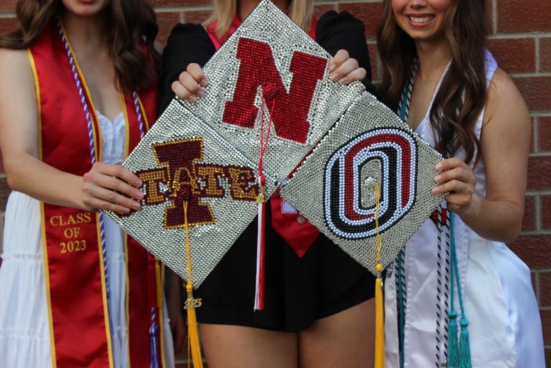 Custom Graduation Cap Rhinestoned - Etsy