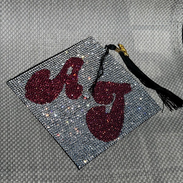Graduation Cap Initials - Etsy