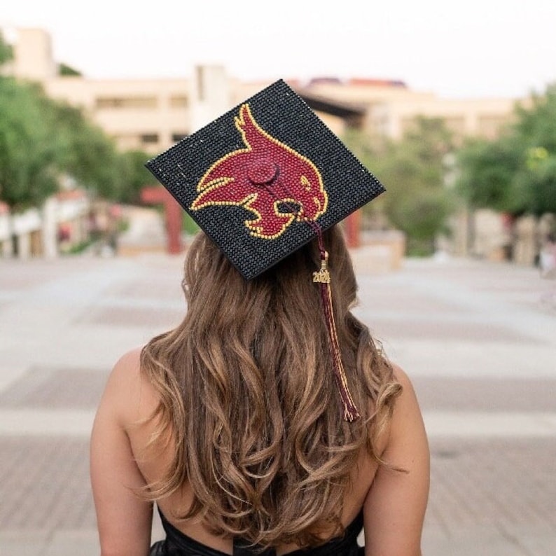 Custom Graduation Cap Rhinestoned - Etsy