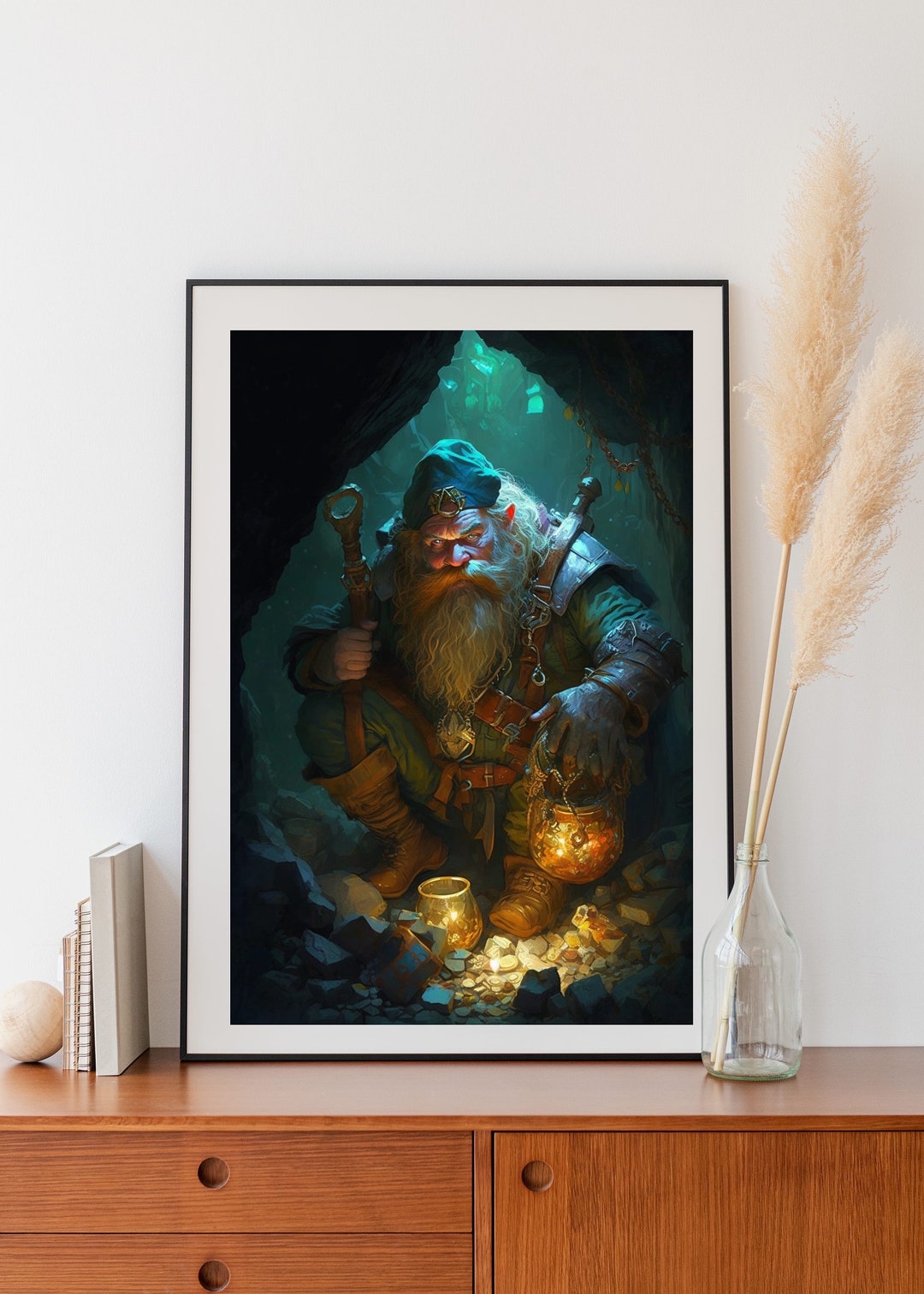 Andvari’s Trove - Nordic Art, Fantasy Poster, Landscape, Scandinavian ...