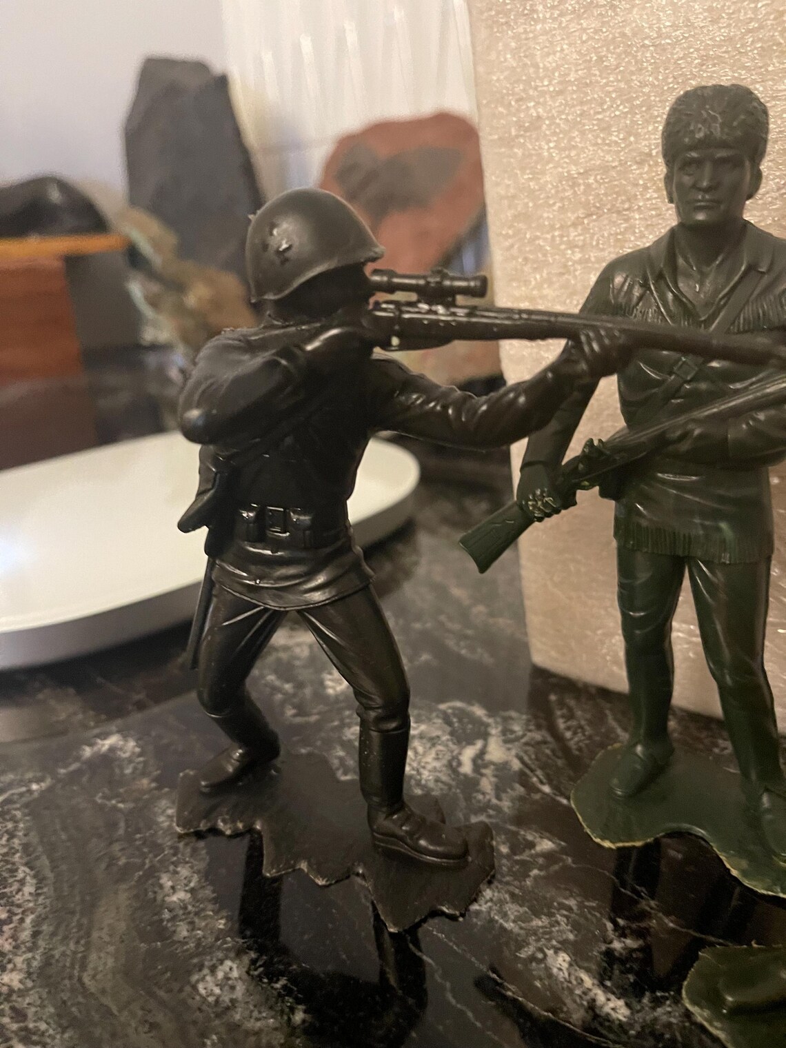 Vintage WWII 6 Toy Soldiers Set of 3 Black Soviet - Etsy