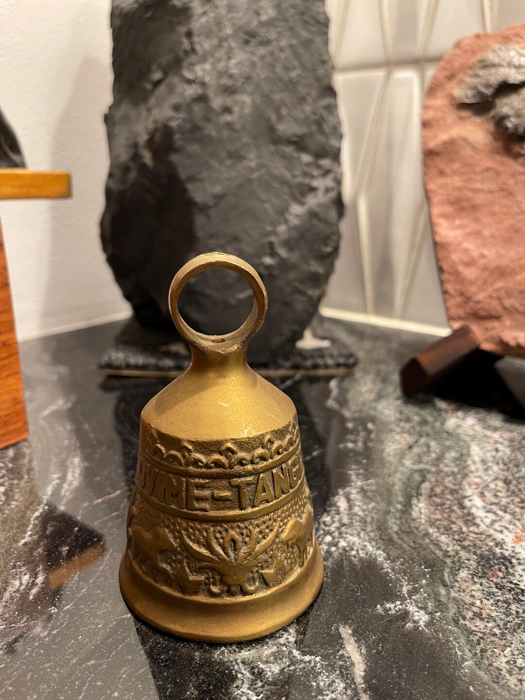 Vintage Brass Monastery Bell - Vocem Meam A Ovime Tangit - Etsy