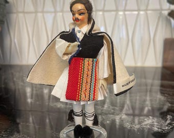Vintage Greek Doll - Traditional Costume - Souvenir Doll - 13" - Amalia ...