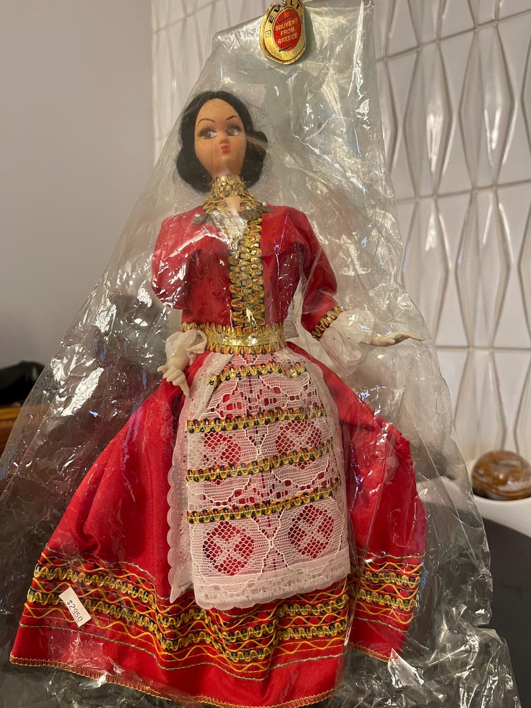 Vintage Greek Doll - Traditional Costume - Souvenir Doll - 13" - Amalia ...