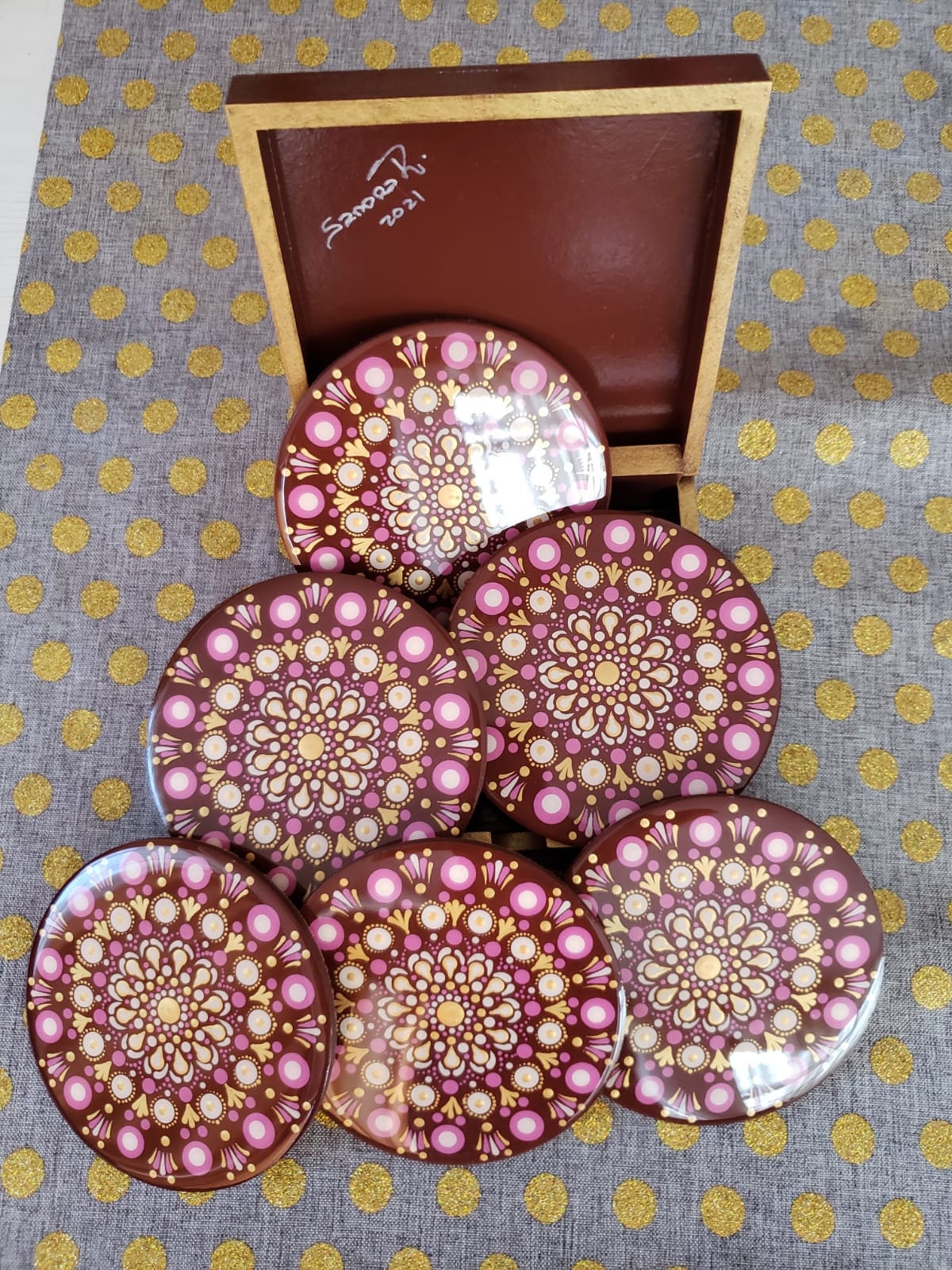 Mandala Coaster - Etsy