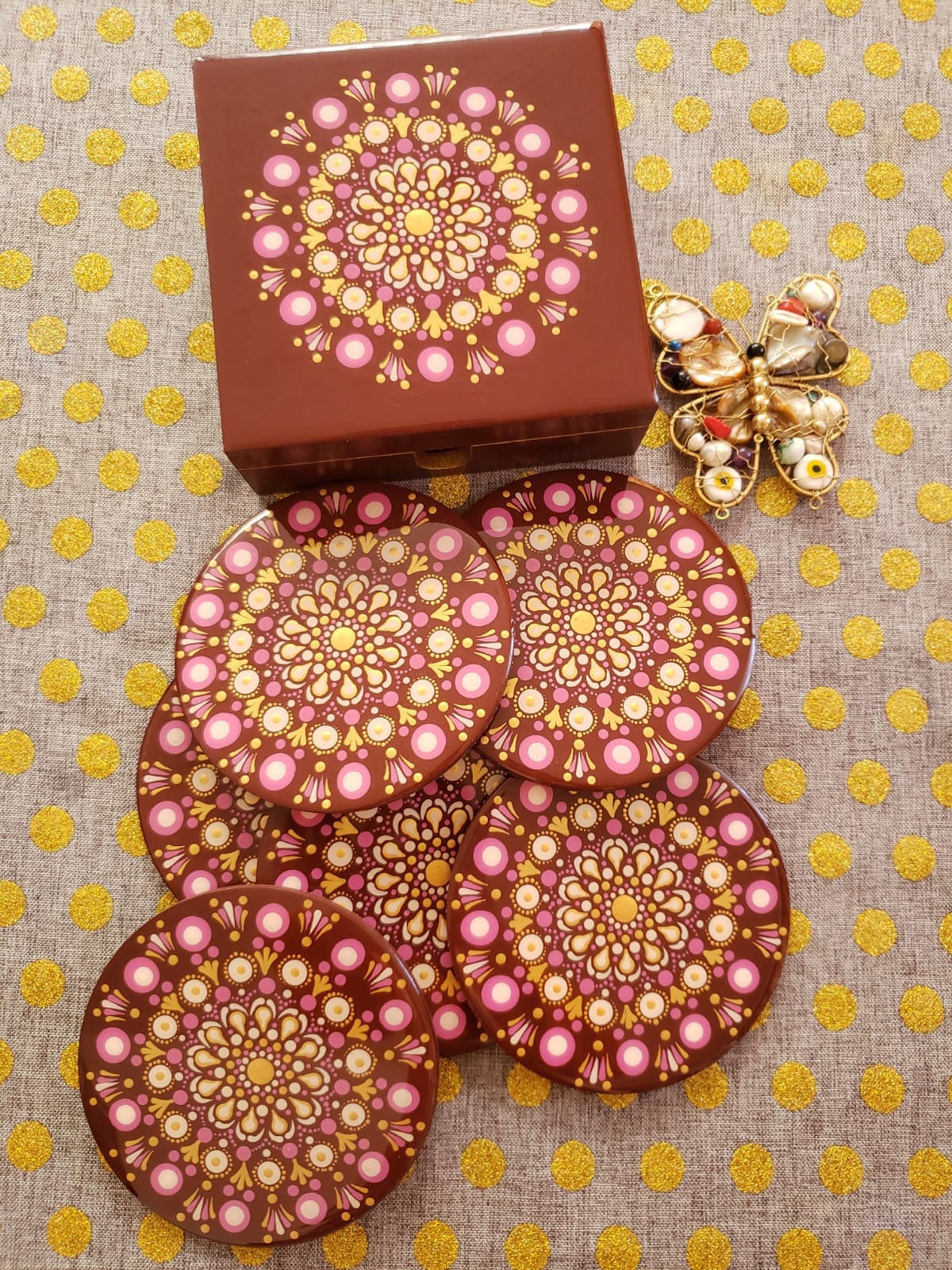 Mandala Coaster - Etsy