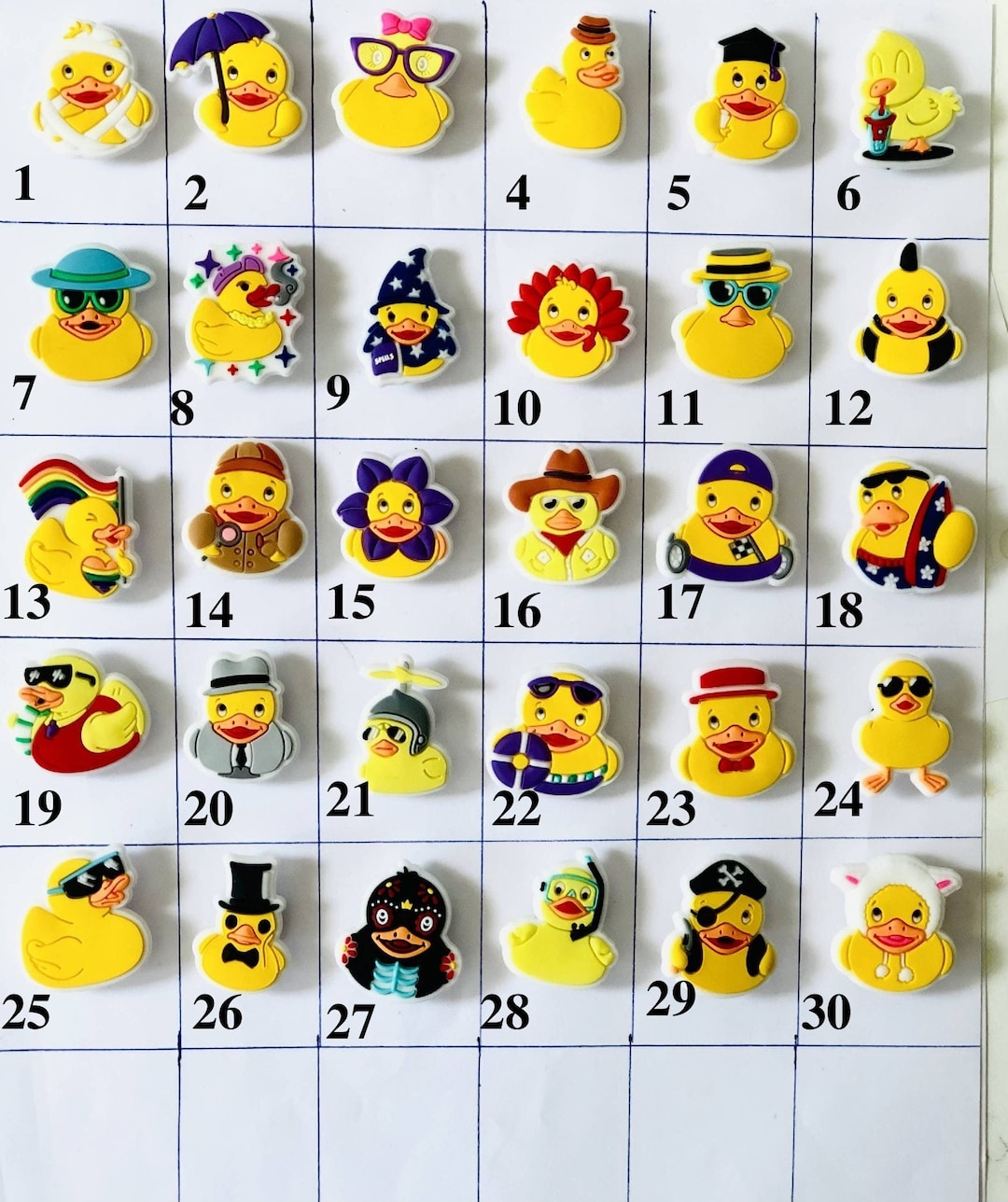 Duck Shoe Charm: Rubberized Silicone Shoe Decoration - Etsy