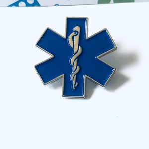 EMT Enamel Pin Brooch| Medic Pins| Ambulance Brooch Pins| Star of Life ...