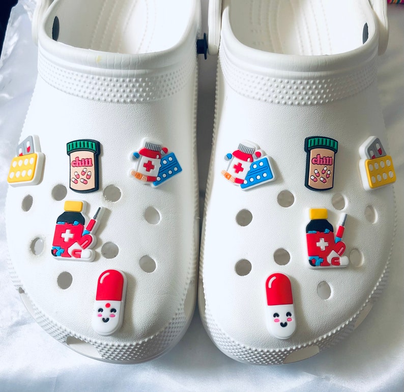 Pill Shoe Charms: Medical Theme - Nurse, Doctor, Pharmacist (5 or 10PC ...