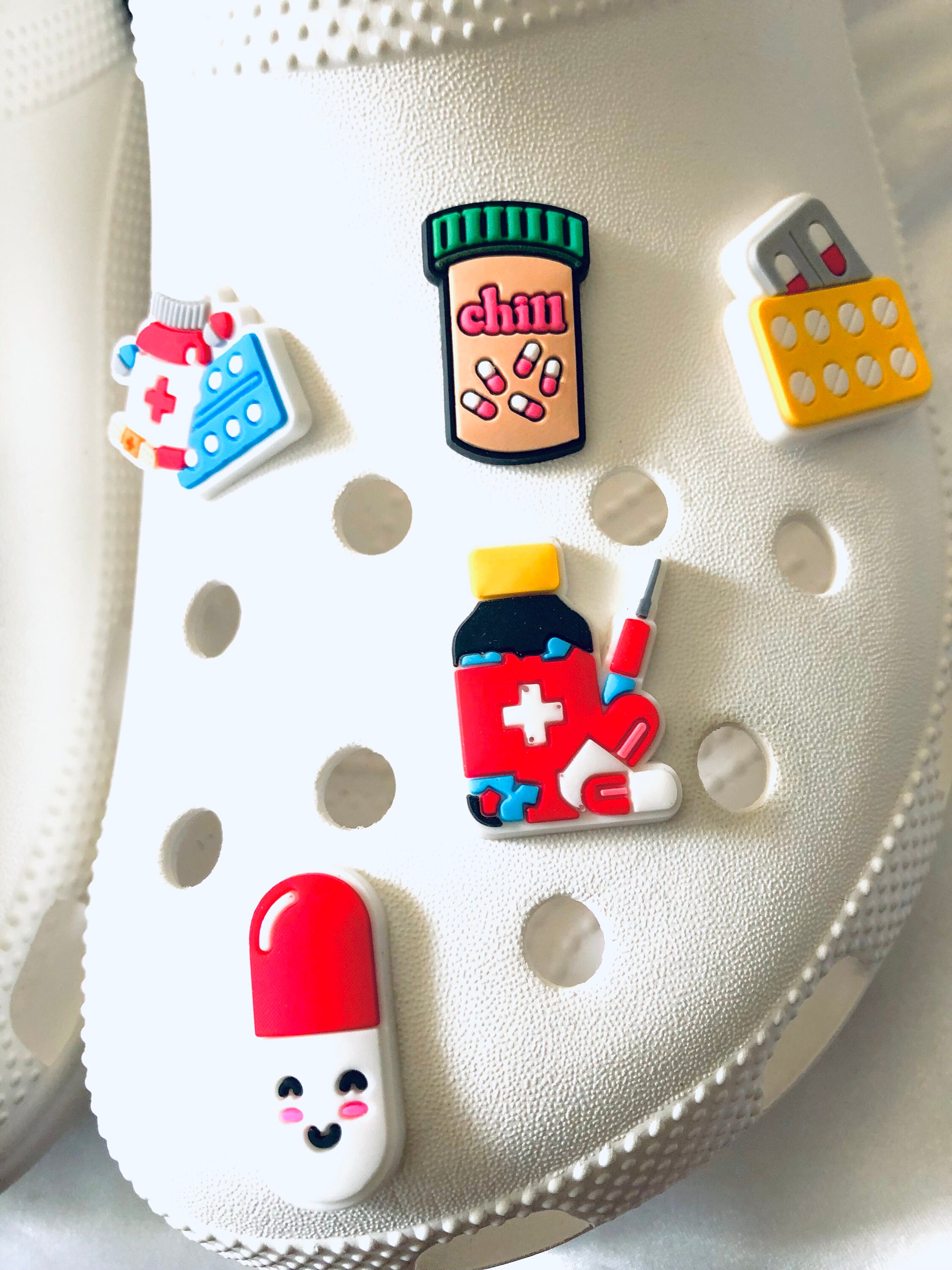 Pill Shoe Charms: Medical Theme - Nurse, Doctor, Pharmacist (5 or 10PC ...