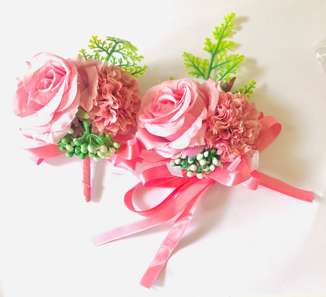 Corsage and Boutonniere Set Graduation Accessories Prom Corsage Flowers ...