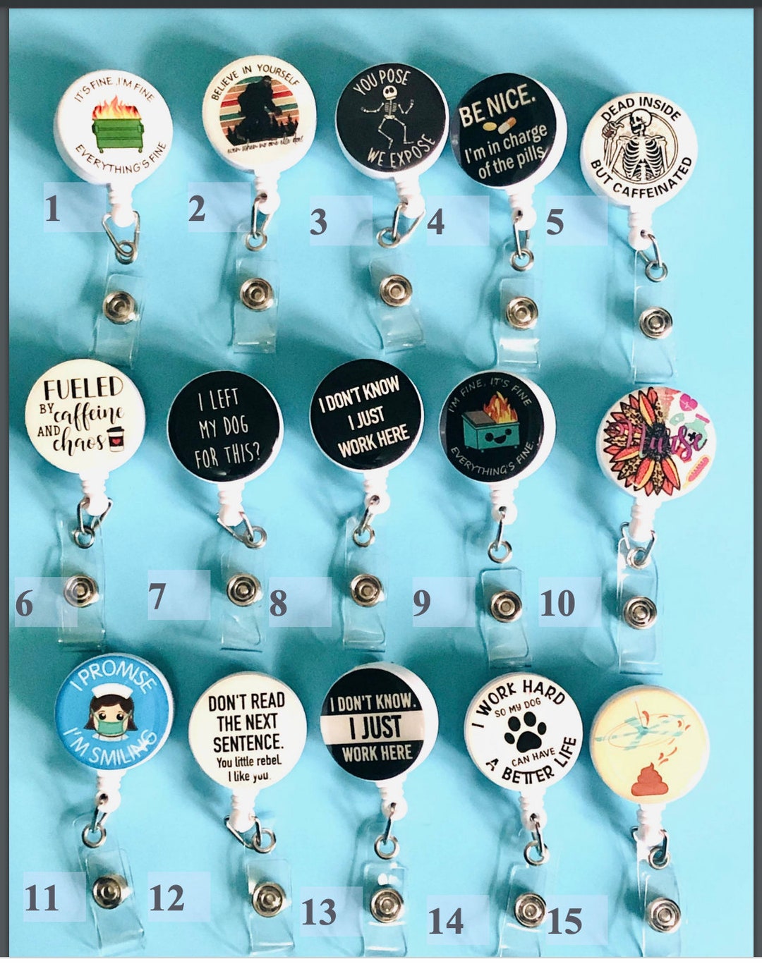 Funny RN ID Badge Reel: Medical Staff Retractable Reel - Etsy