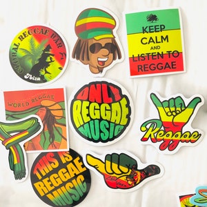 50 Reggae Stickers: Bob Marley, Rastafarian, One Love - Etsy