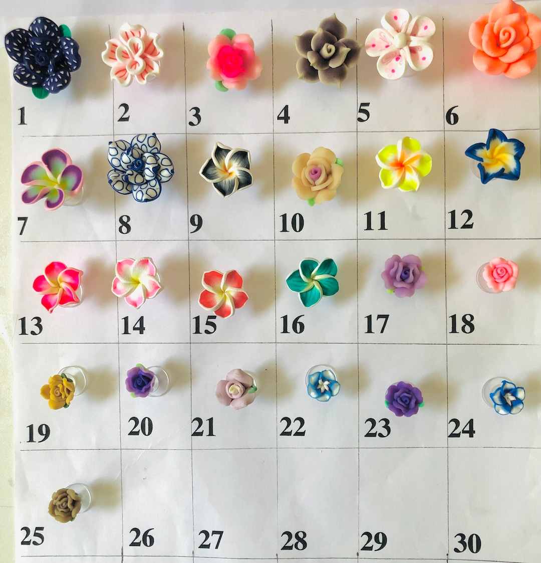 Polymer Clay Flower Shoe Charms: Summer Shoe Decoration - Etsy