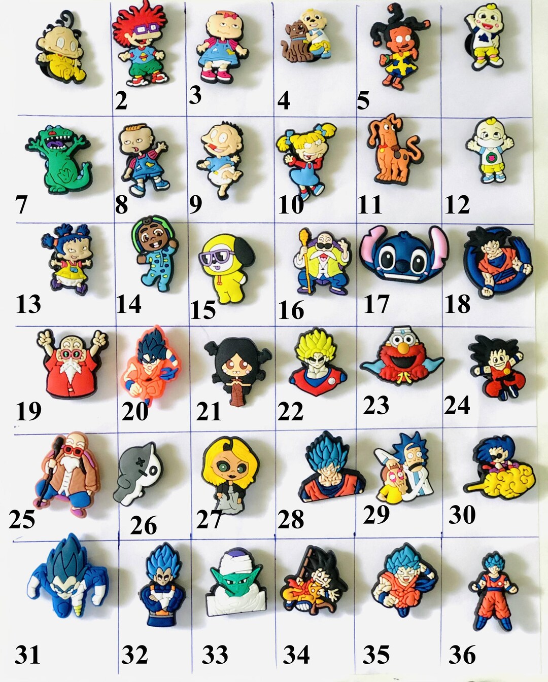 90s Cartoon Shoe Charms Charms for Nurse Shoes Trendy Shoes Charms ...