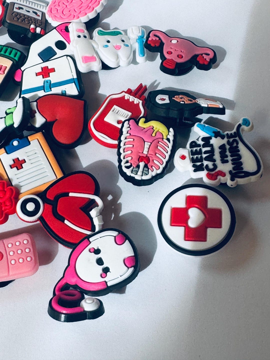 5| 10 |20 Pc Medical Shoe Charms - Nurse Shoe Charms| Pharmacy Tech ...