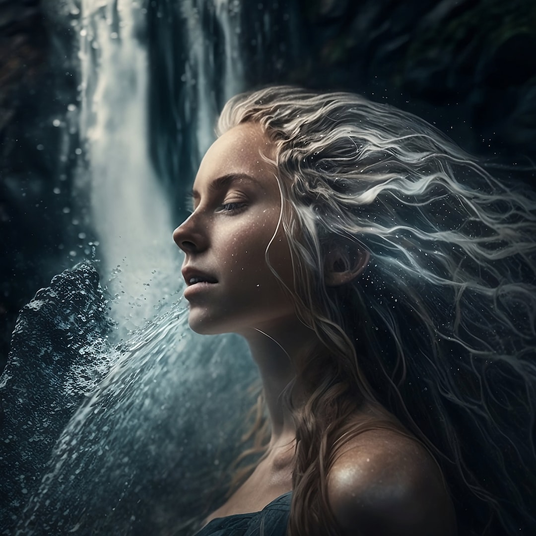 Beautiful Water-woman # 4k AI Art Digital, Downloadable and Printable ...