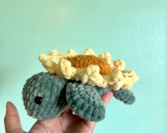 Sunflower Turtle - Etsy