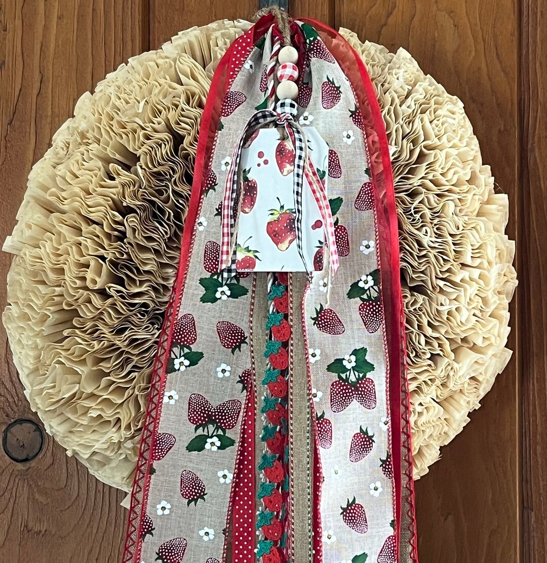 Strawberry Ribbon Set Strawberry Red Ribbon Bundle 26 - Etsy