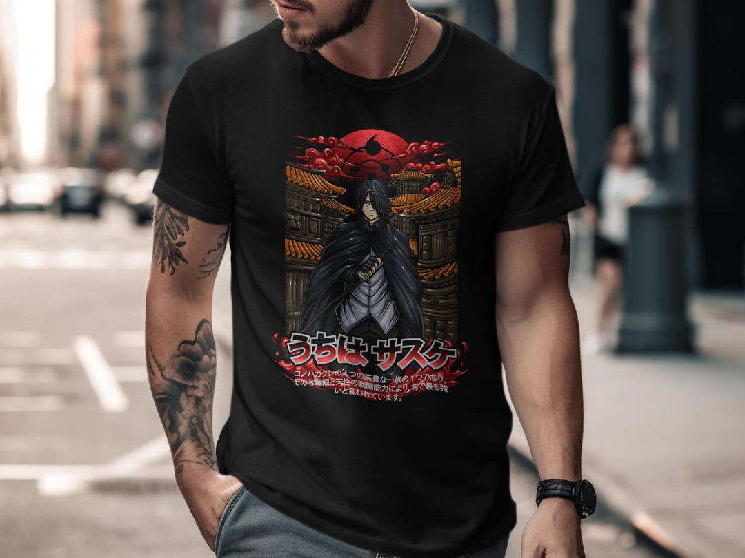 Uchiha Sasuke T-shirts, Anime Art, Manga Style, Japanese Design, Otaku ...