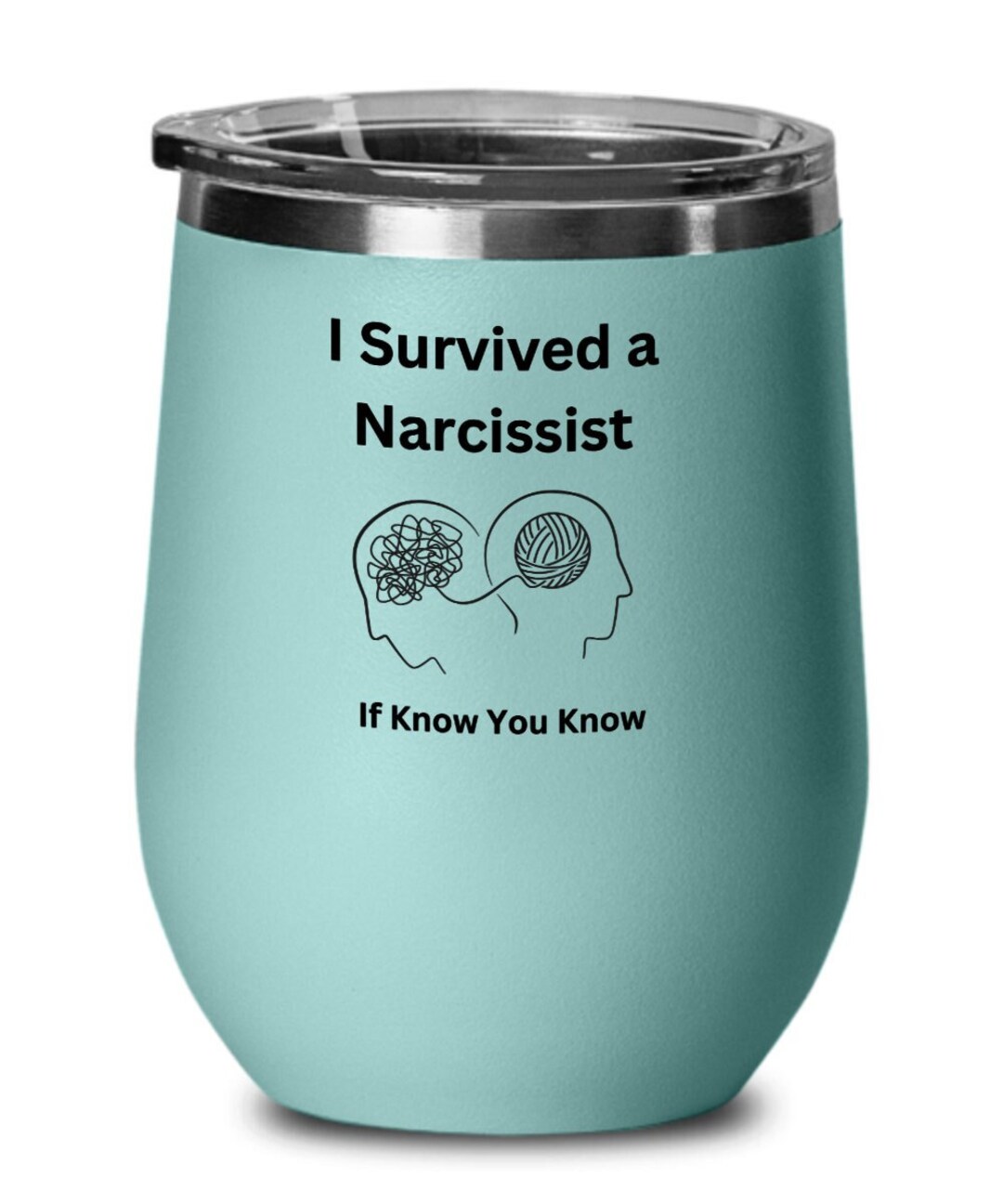 Narcissistic Abuse, Mental Health Wine Glass, Narc Free, Funny ...
