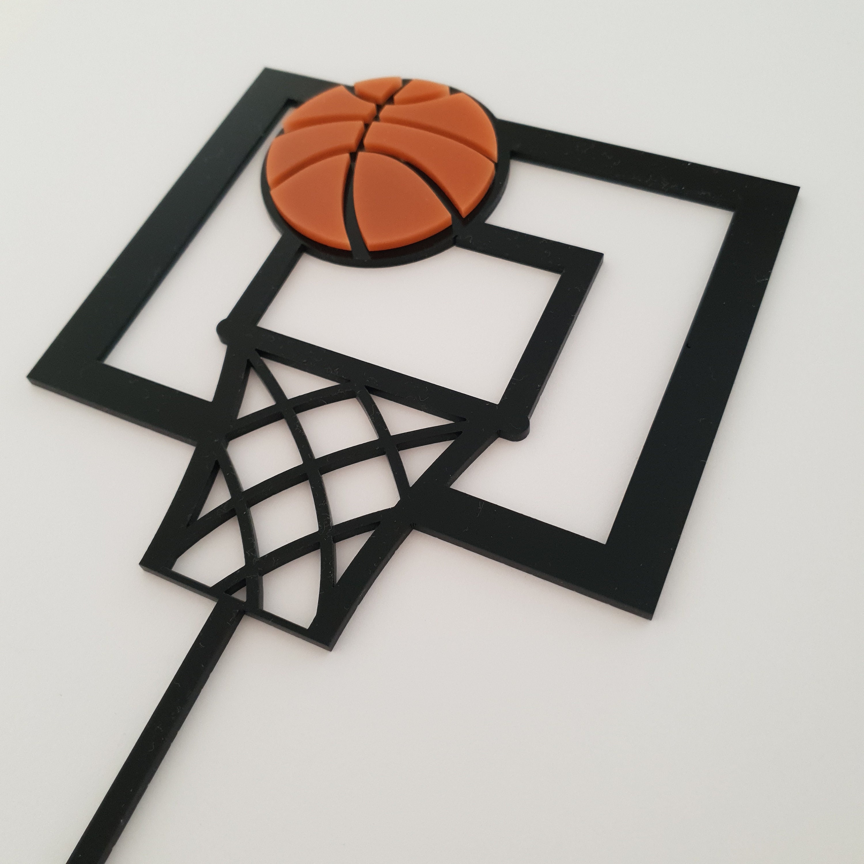 Basketball Hoop Cake Topper With or Without Ball - Etsy Australia