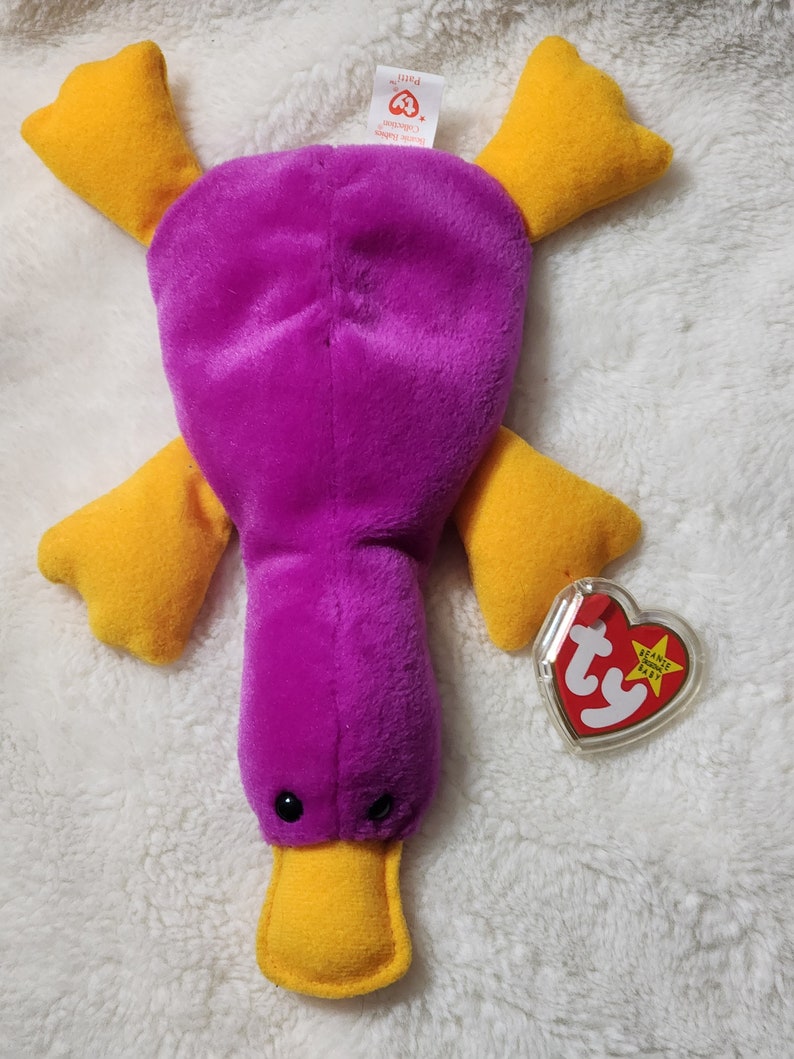 Very Rare "patti the Platypus" TY Beanie Baby 90's Collectors Item 1993 ...