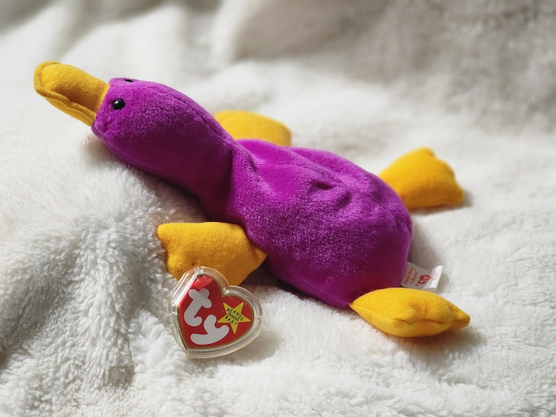 Very Rare "patti the Platypus" TY Beanie Baby 90's Collectors Item 1993 ...