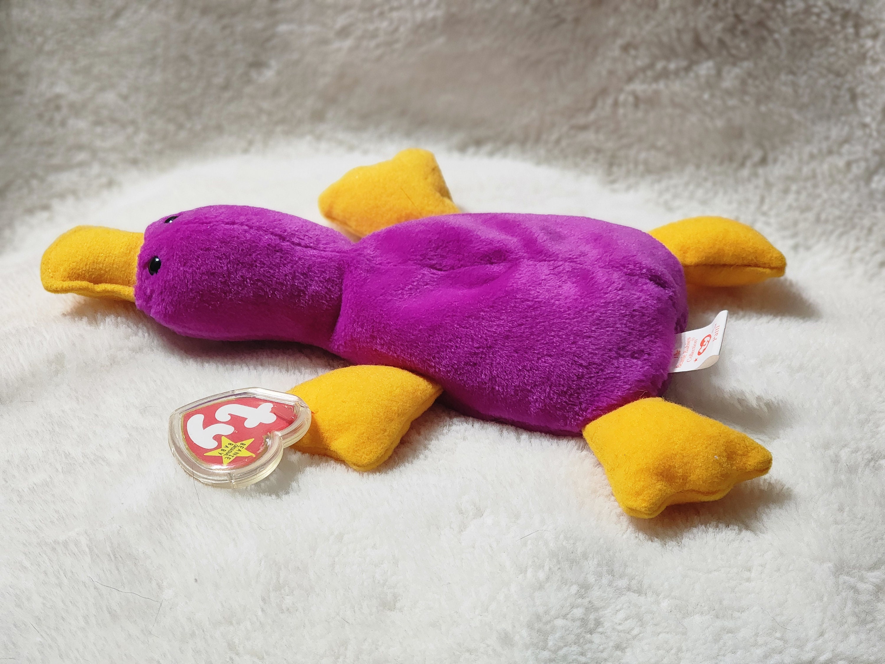 Very Rare "patti the Platypus" TY Beanie Baby 90's Collectors Item 1993 ...