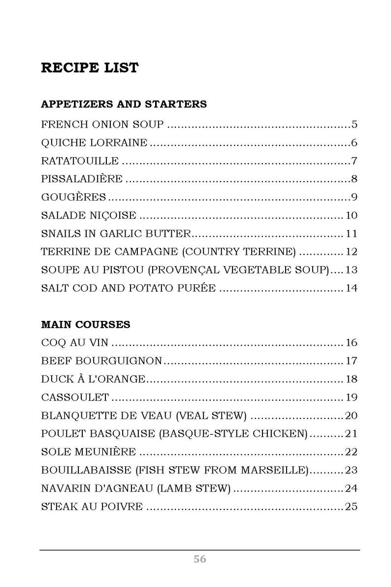 French Recipes Cookbook - Culture and Tradition . French Cookbook ...