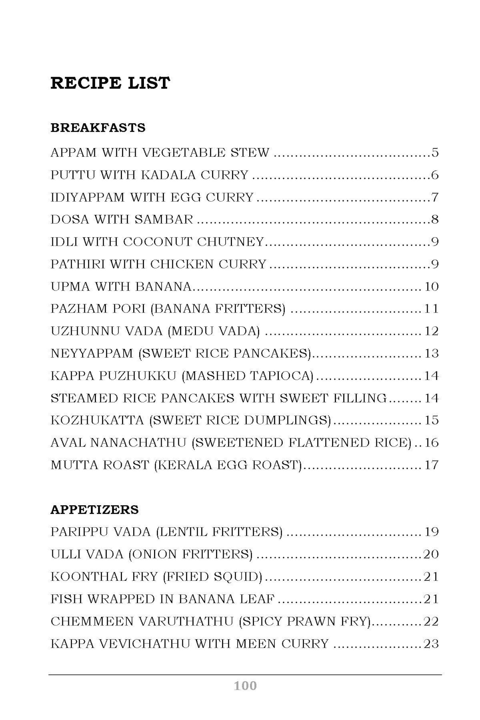 Kerala Cookbook - A Culinary Journey Through the Flavors of Southwest ...