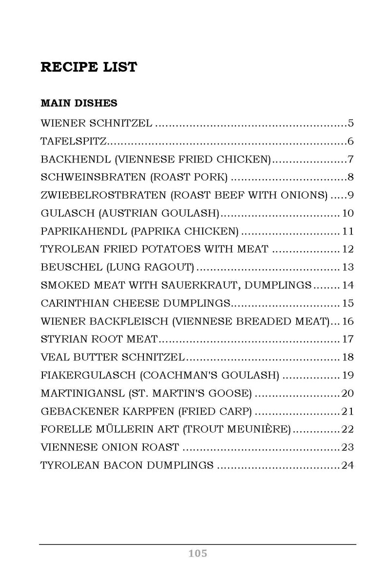 Austrian Recipes Cookbook - Culture & Tradition . Austrian Cookbook ...