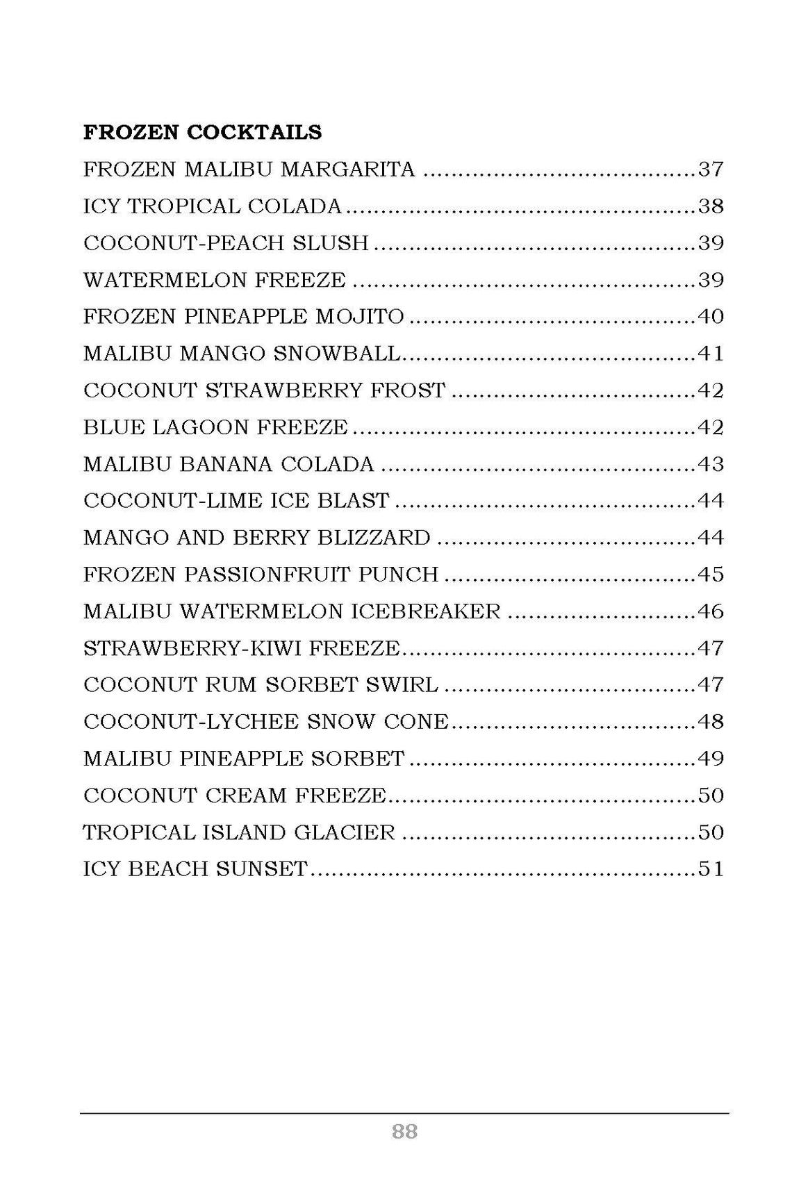 Cocktail Recipes With Malibu Book . 100 Creations . Mastering the ...