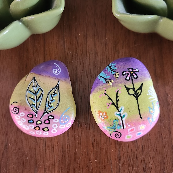 Handpainted Rocks - Etsy