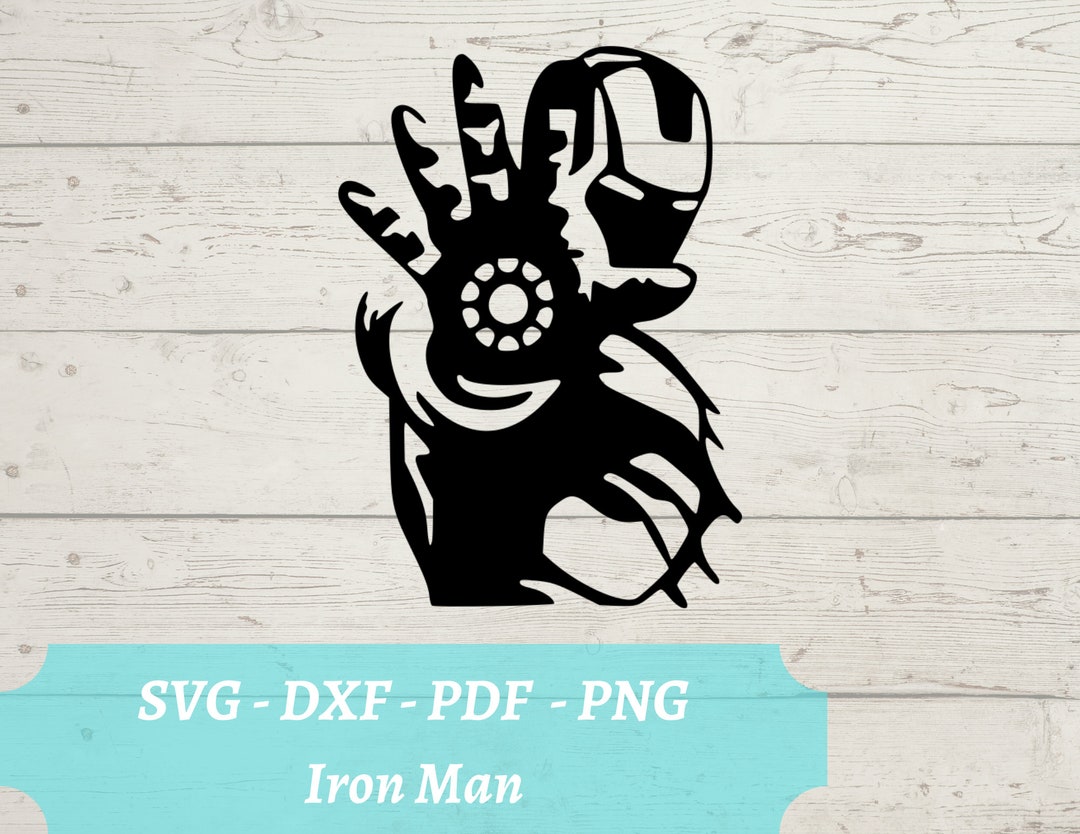 Iron Man SVG File, Avengers Ironman Download Digital File - Dxf, Pdf ...