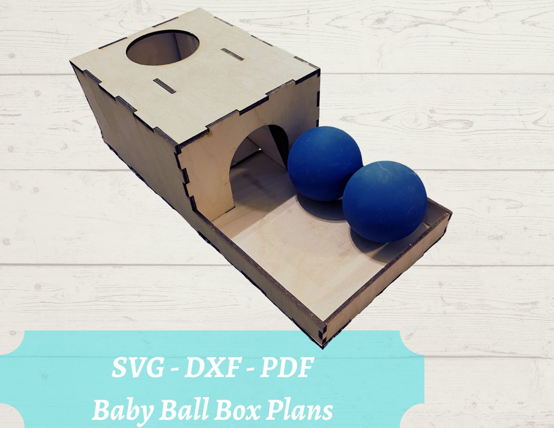 Baby Ball Box SVG File, Ball Drop Box Download Digital File - Dxf, Pdf ...