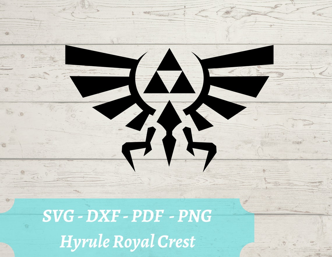 Hyrule Royal Crest Triforce Legend of Zelda SVG File, Video Game ...