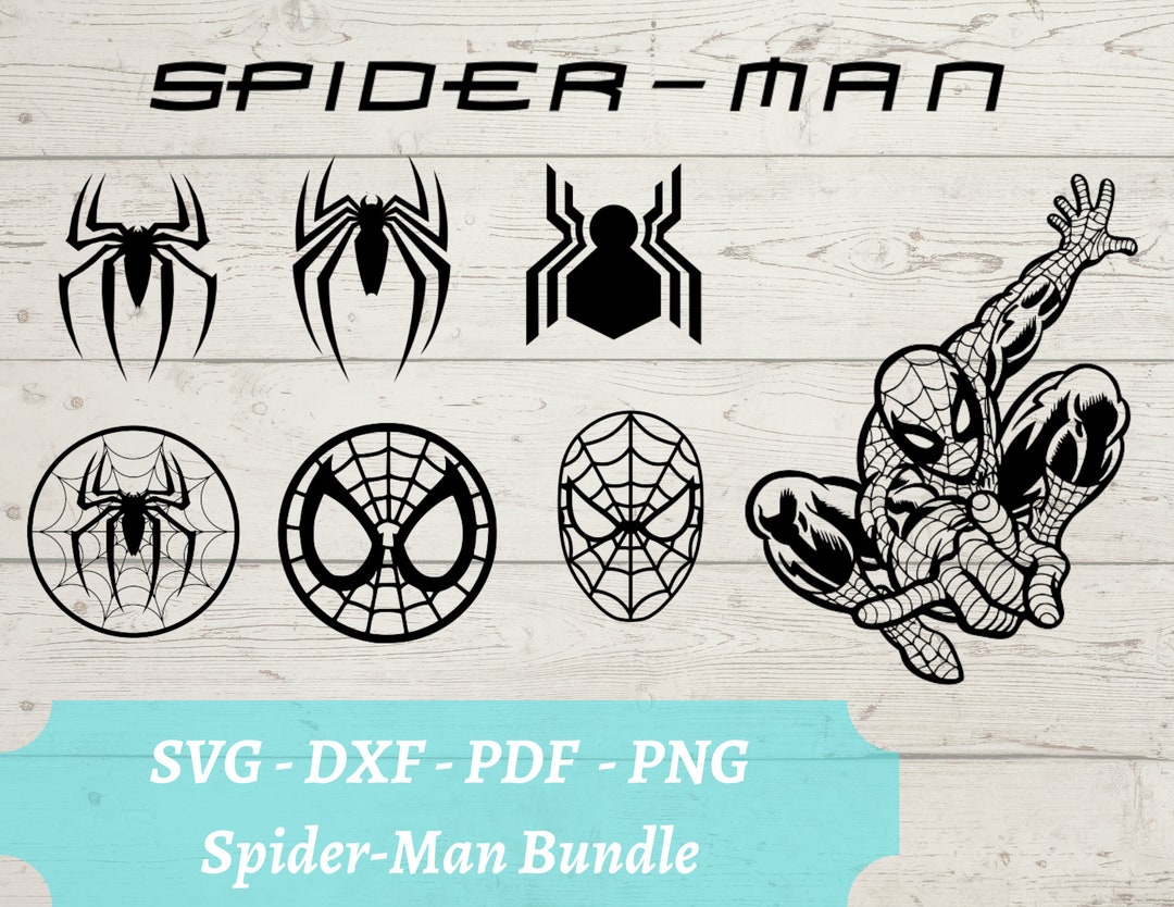 Spider-man SVG File, Spiderman Download Digital File - Dxf, Pdf, Png ...