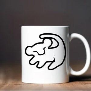 Simba Symbol SVG Laser Cut File, the Lion King Lion Cub Download ...