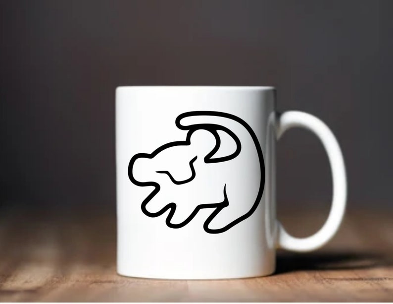 Simba Symbol SVG Laser Cut File the Lion King Lion Cub - Etsy