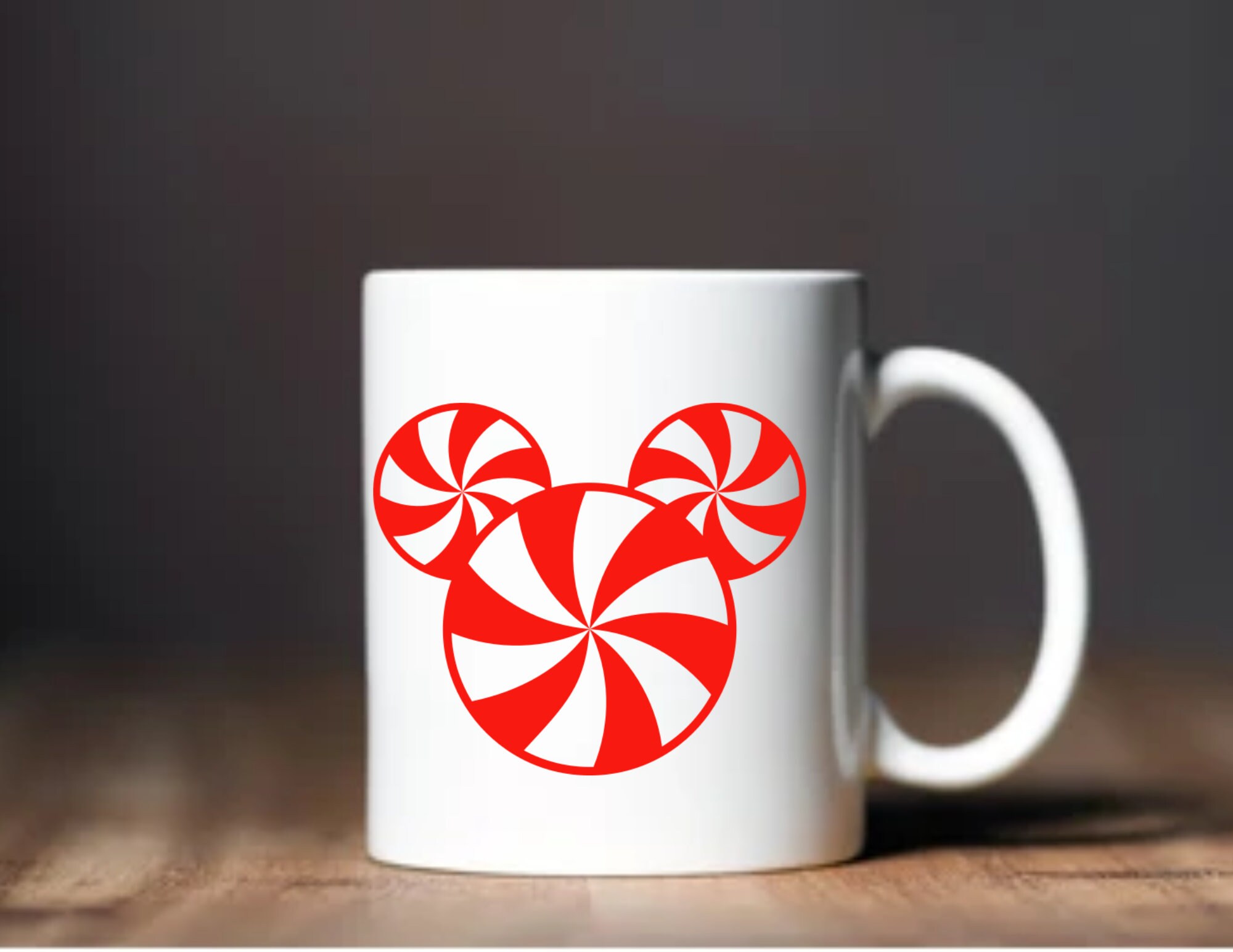 Peppermint Mickey and Minnie Mouse SVG Laser Cut File - Etsy Canada